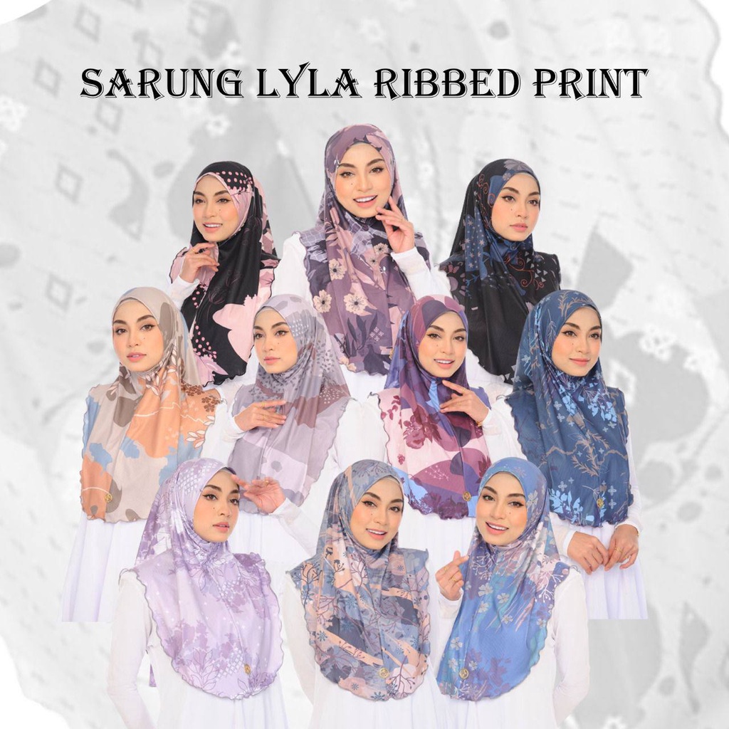 Tudung Sarung Viral Instant Layla Jersey Ribbed Pleated Premium Ruffle ...