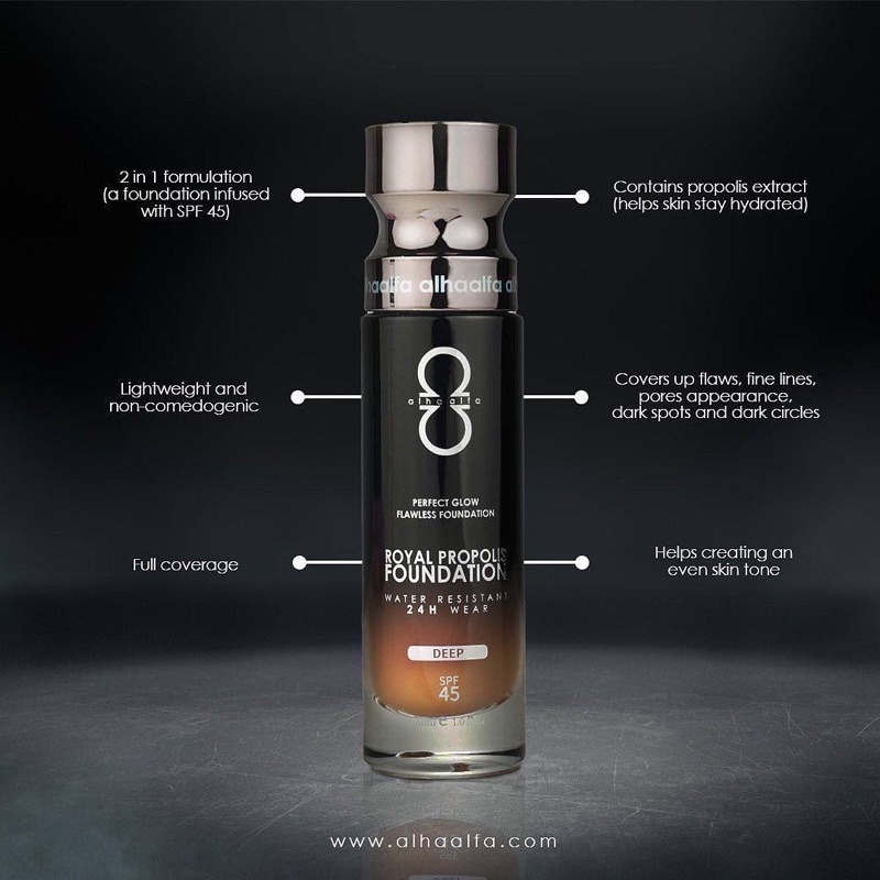 ALHA ALFA FOUNDATION ROYAL PROPOLIS | Shopee Malaysia