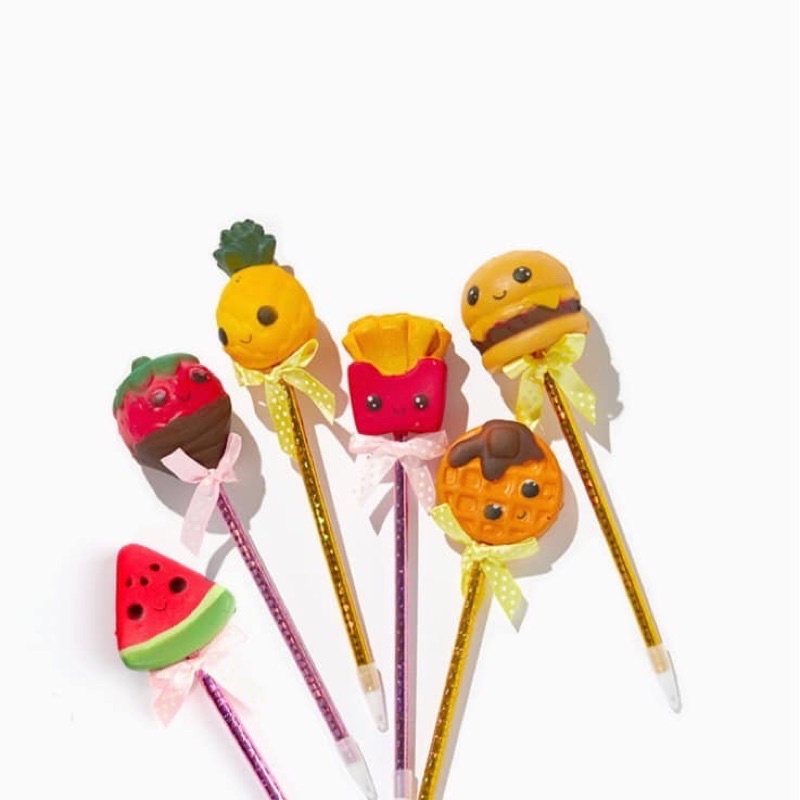 Soft and fragrant chibi cake squishy toy (pen included) | Shopee Malaysia