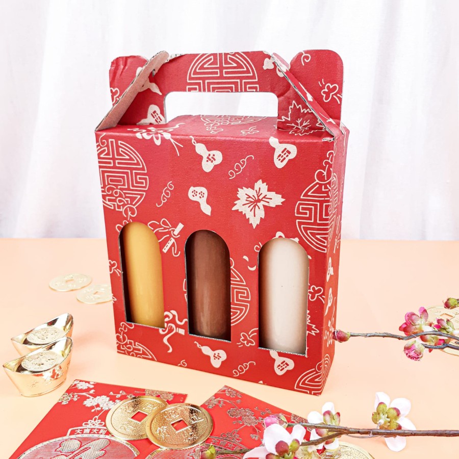 Hampers 3bottle 250ml Chinese New Year Packaging Box/Gable Box ...