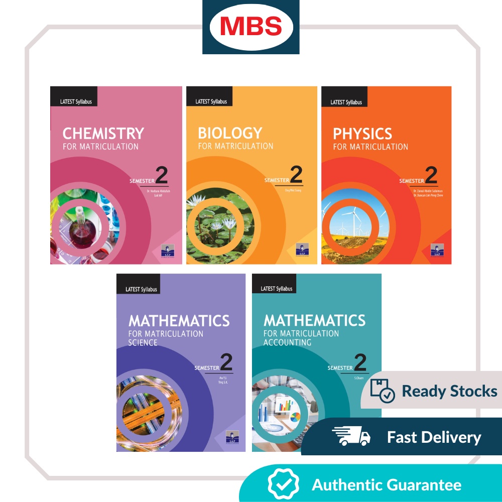 SAP for Matriculation Mathematics (Science) / Mathematics (Accounting ...