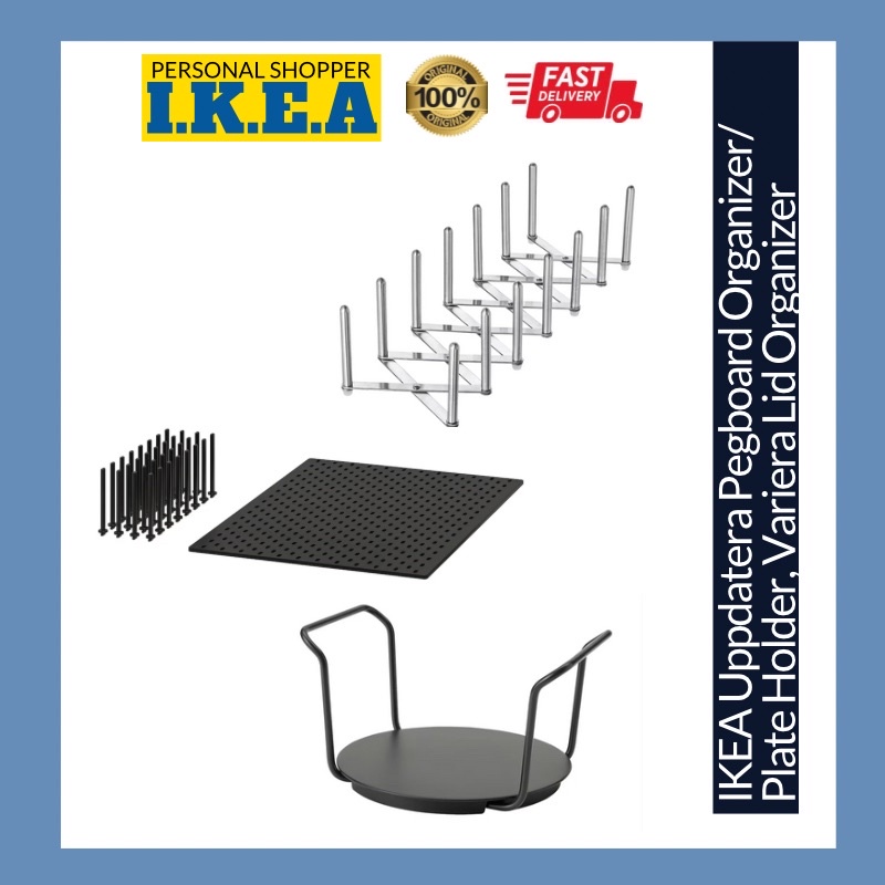 IKEA Uppdatera Pegboard Drawer Organizer Organiser Variera Pot Lid ...