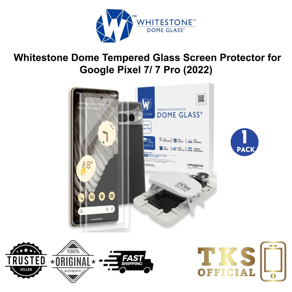 Whitestone Dome Tempered Glass Screen Protector for Google Pixel 7/7 ...