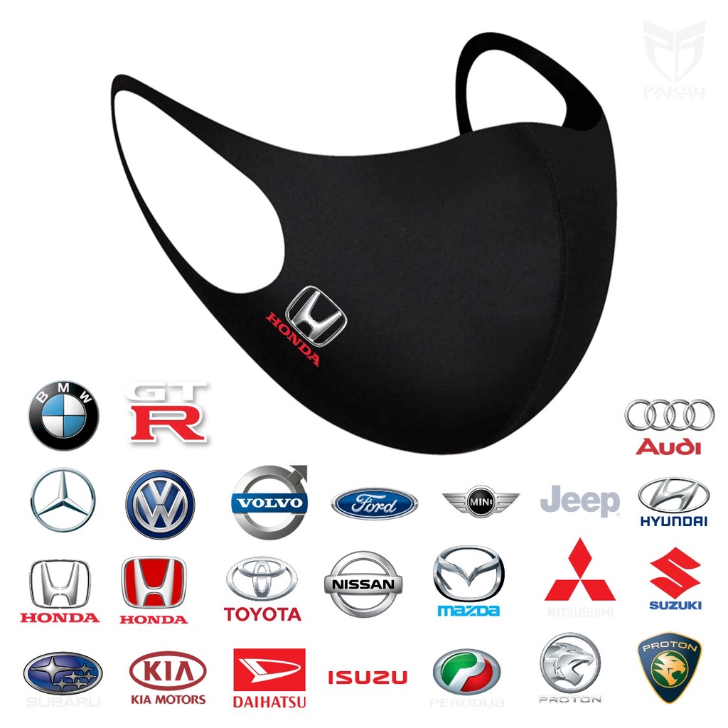 Ready Stok | Face Mask Car Brand / Jenama Kereta | Shopee Malaysia