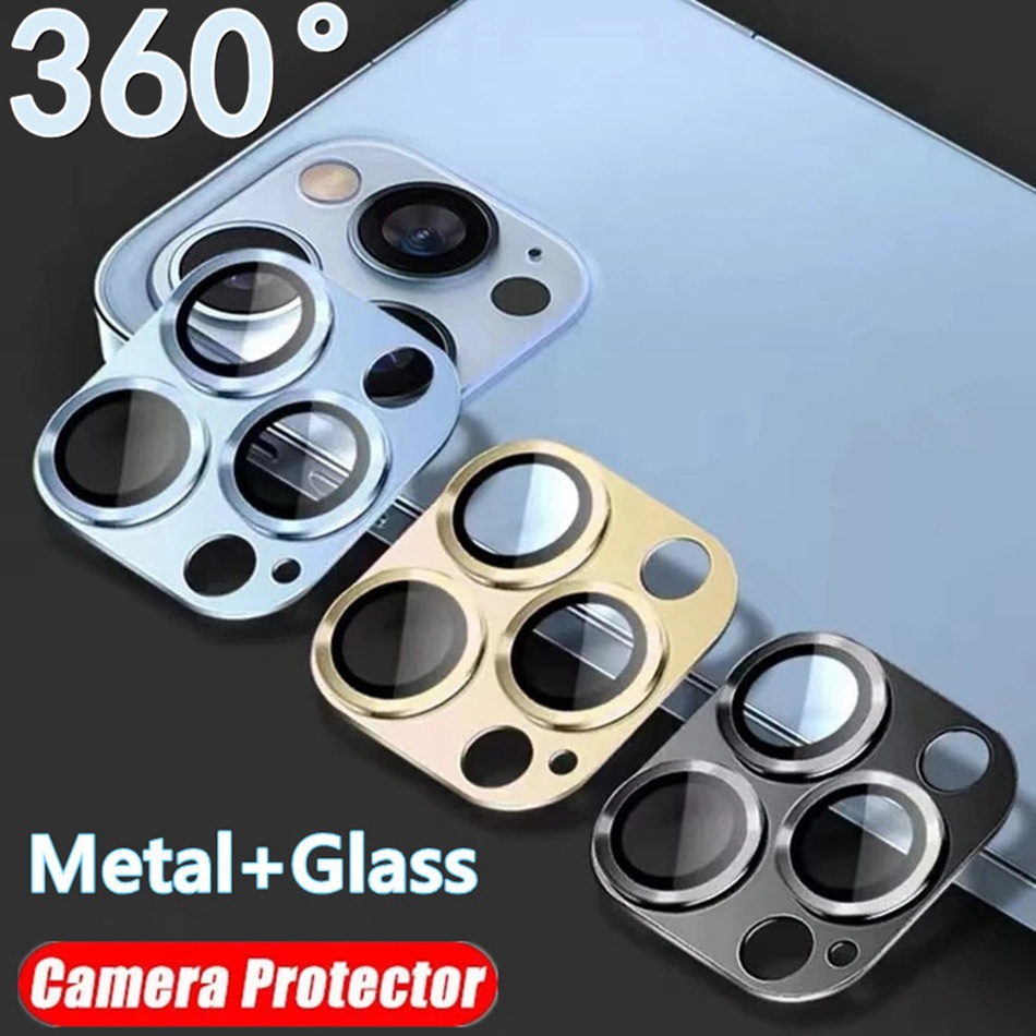Lens Metal Camera Lens Protector On for iPhone 14 13 12 Pro Max Plus ...