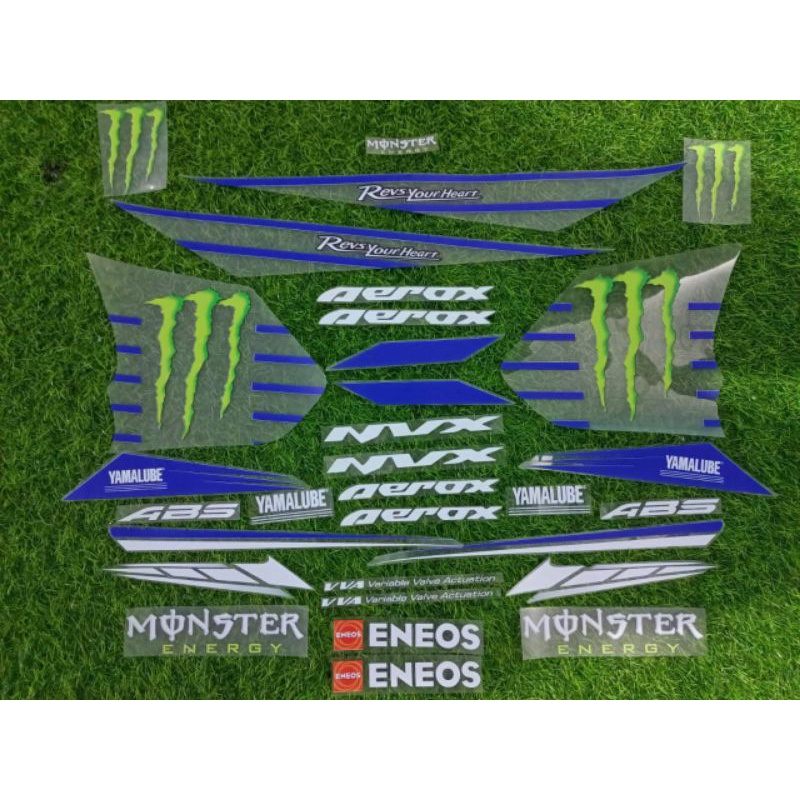 Striping STICKER AEROX 155 OLD TRANSPARENT CUSTOM MONSTER | Shopee Malaysia
