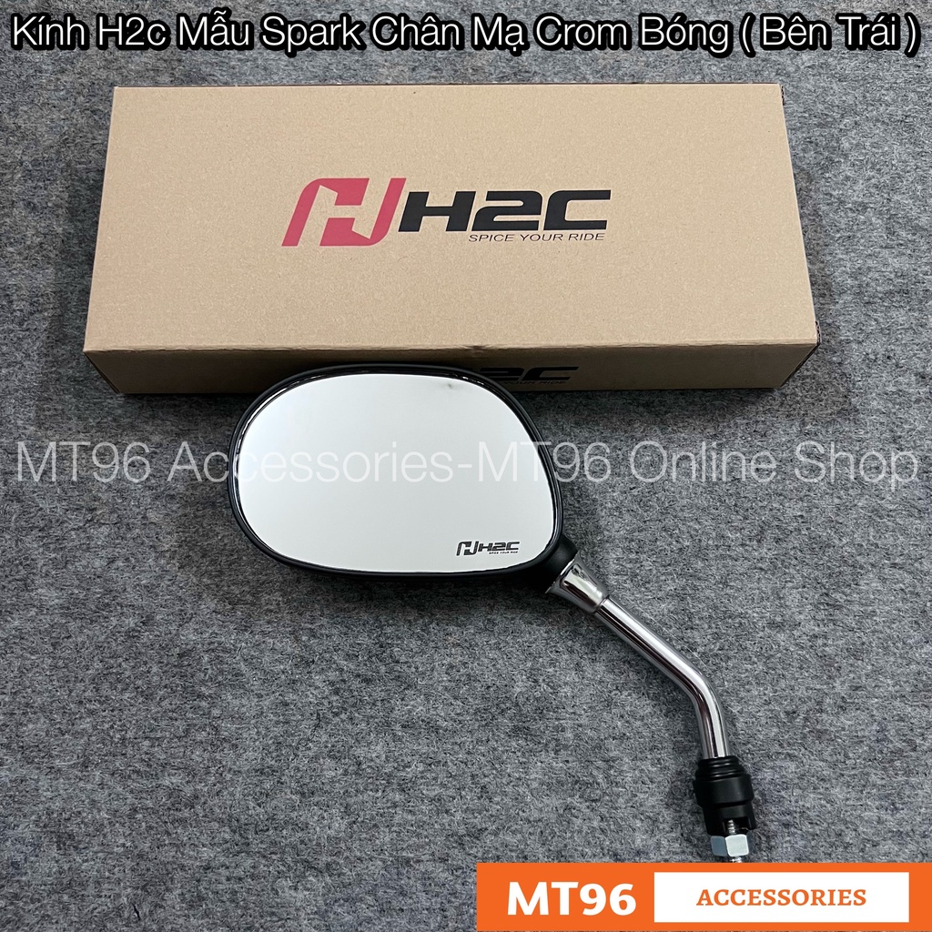 H2C Rearview Mirror (Mirror) Spark Model Glossy Chrome Legs Mounted on ...