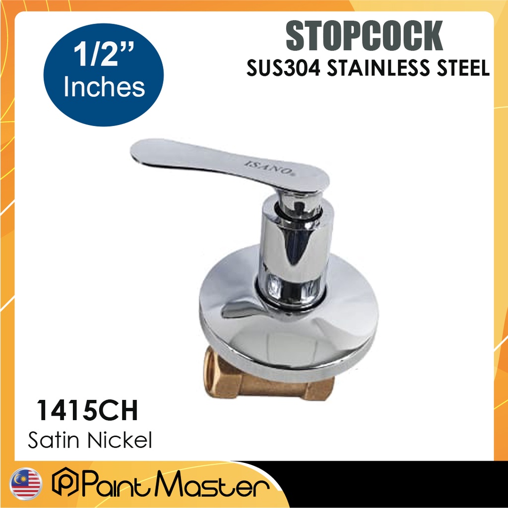 SUS 304 Stainless Steel Bathroom Stopcord Stopcock Basin Tap Bib Tap ...
