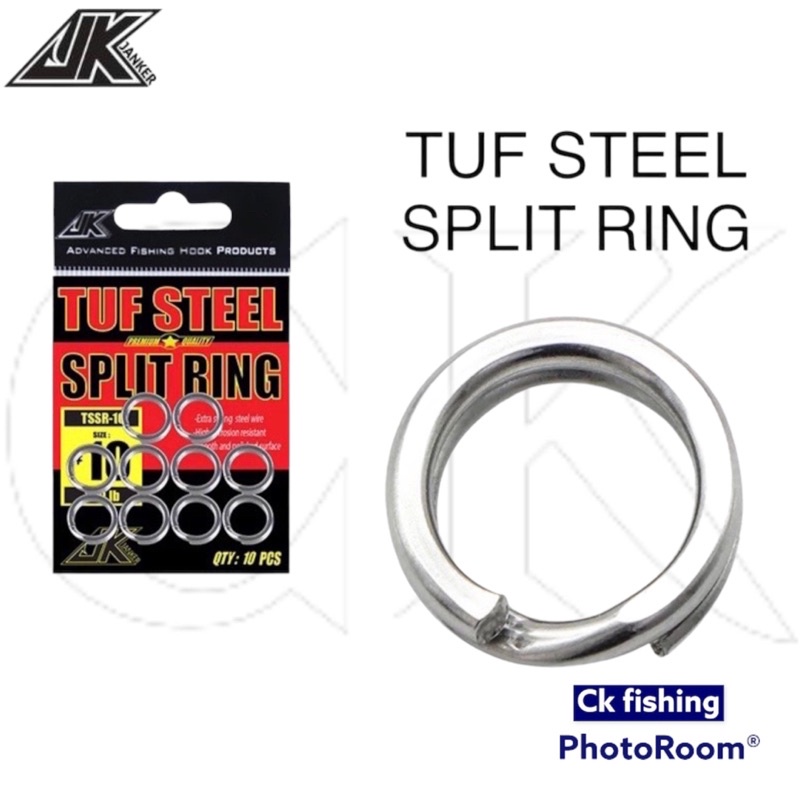JK JANKER TUF STEEL Split Ring TSSR Size #3 to #10 Extra Strong Heavy Duty Split Ring / Jigging ...
