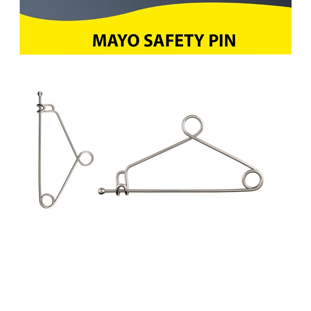 MAYO SAFETY PIN MEDICAL SIZE 14 CM | Shopee Malaysia