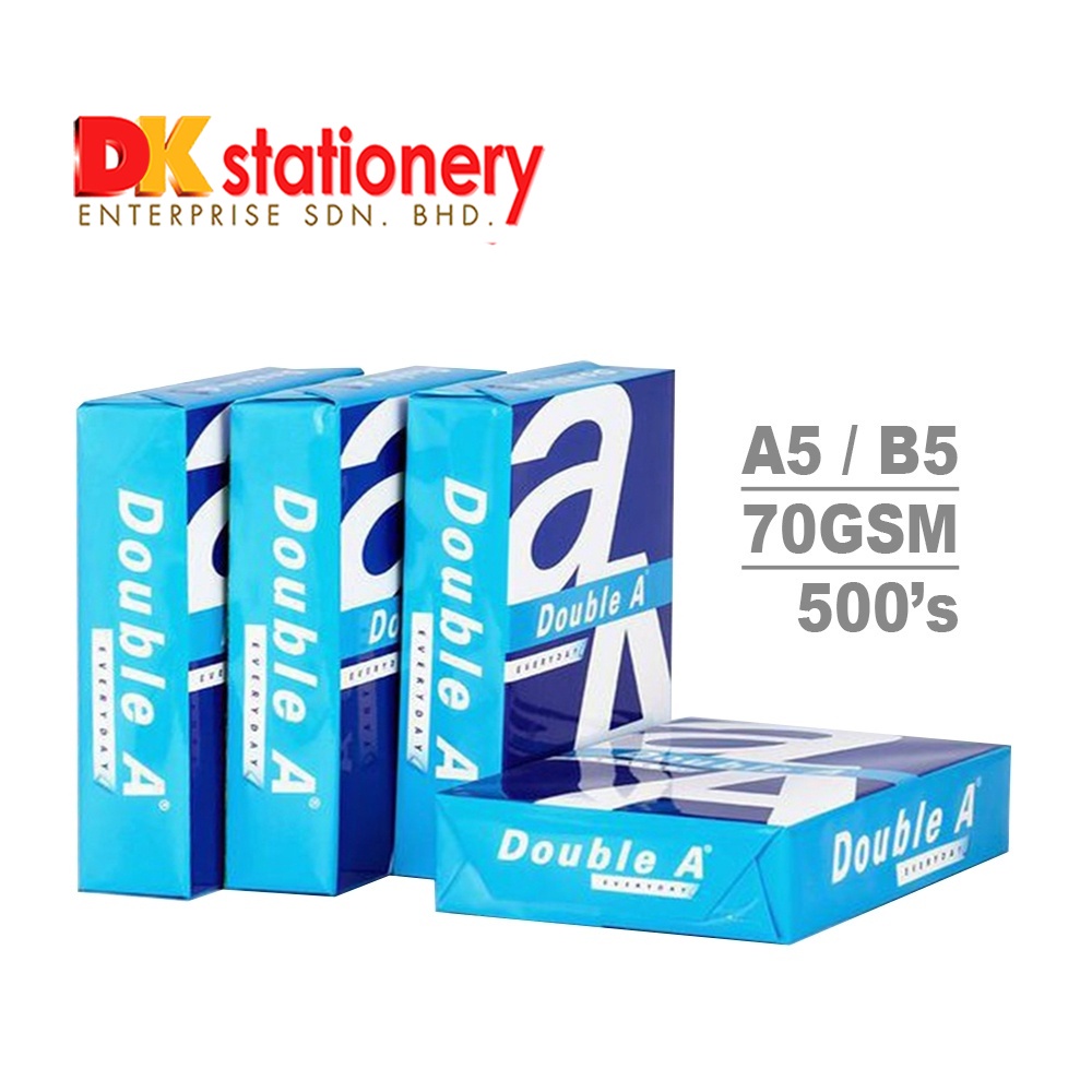 Paper One / Double A 70gsm 500's A5 / B5 Paper | Shopee Malaysia