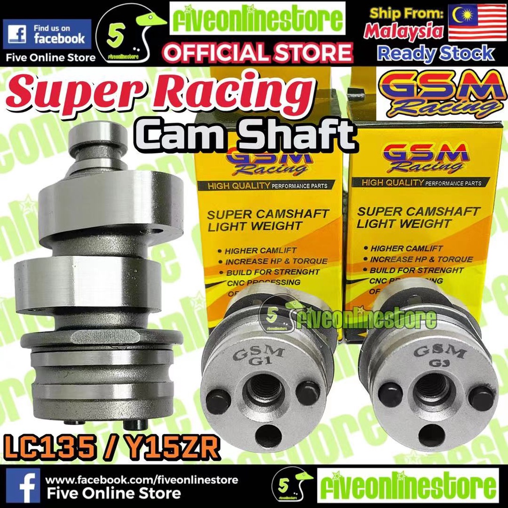 100% Original GSM Racing High Cam G1 G3 Yamaha Y15 LC135 FZ Y16ZR NVX ...