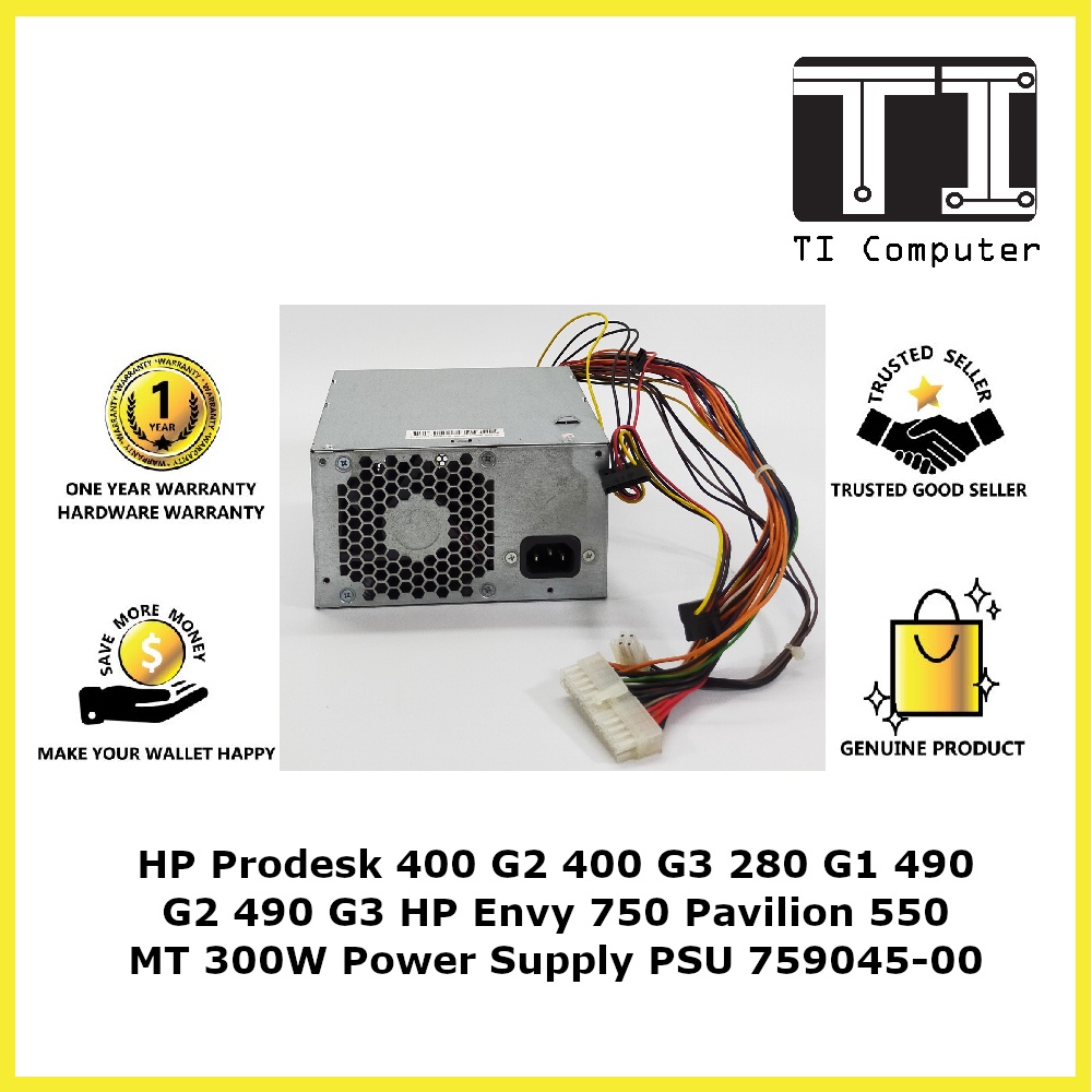 HP Prodesk 400 G2 400 G3 280 G1 490 G2 490 G3 HP Envy 750 Pavilion 550 MT 180W Power Supply PSU ...