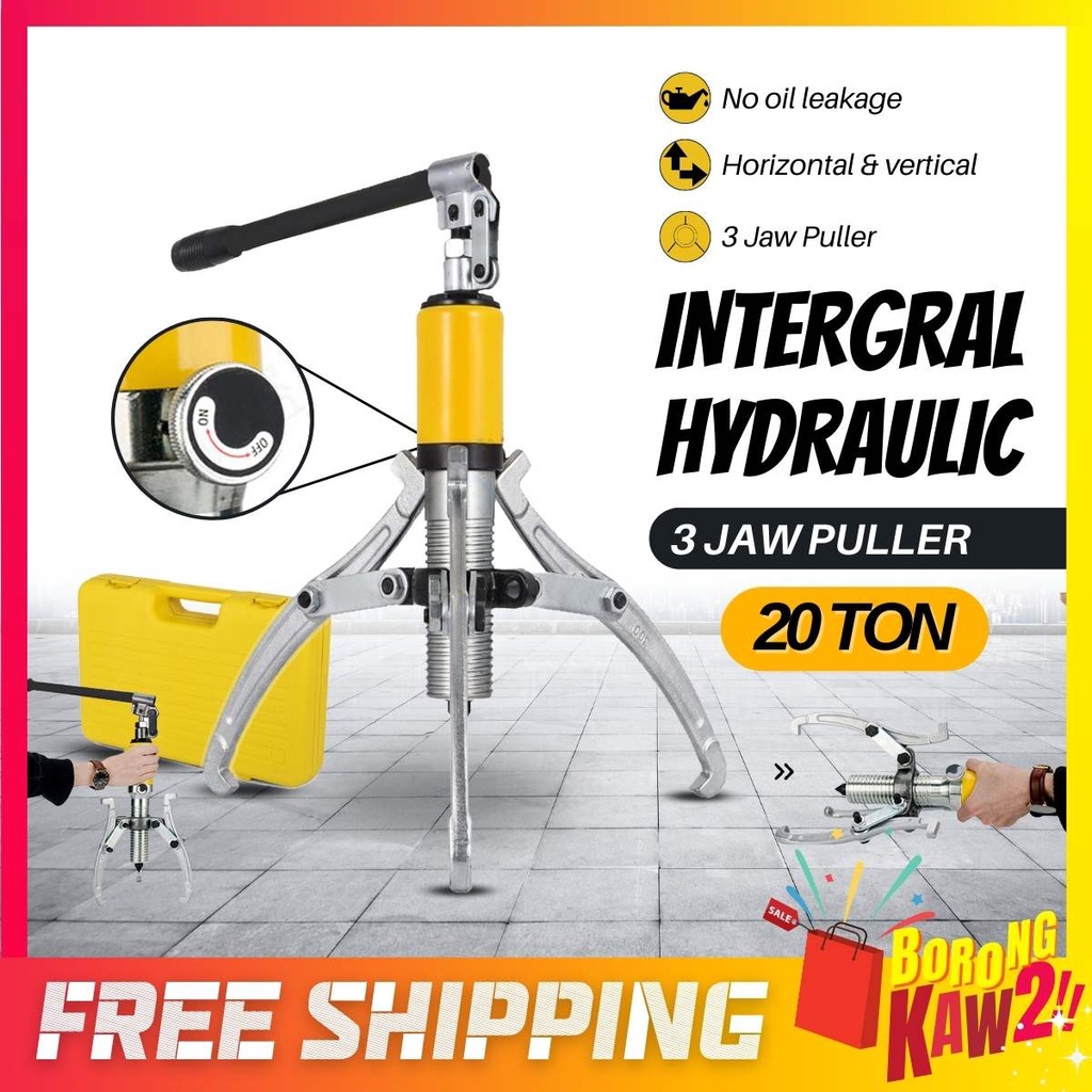 20 TON Integral Hydraulic 3 Jaw Puller Industrial Grade Integral Type ...