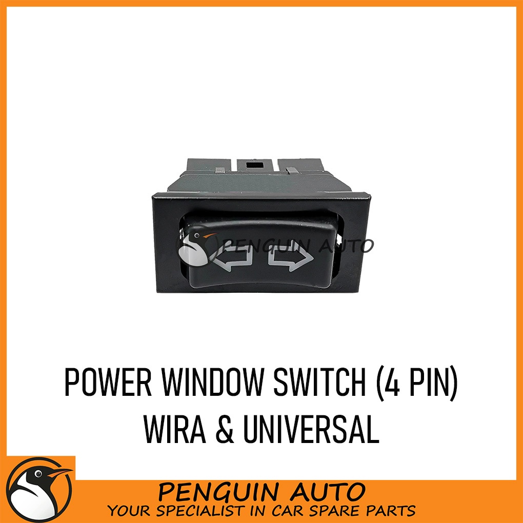 UNIVERSAL 4 PIN POWER WINDOW SWITCH WIRA OLD MODEL | Shopee Malaysia