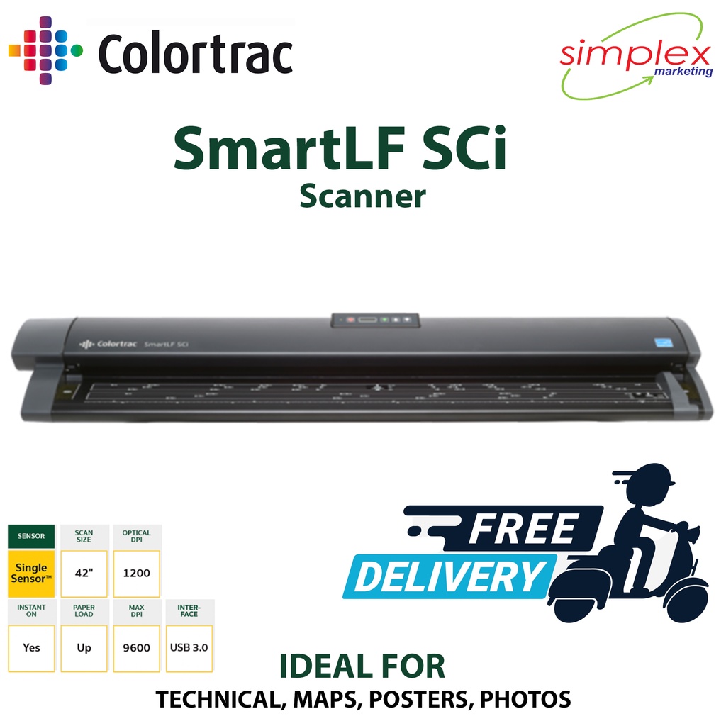 Large Format Scanner A0 / A1 / A2 Size - ColorTrac SmartLF SCi Scanner ...