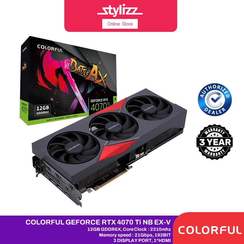COLORFUL GEFORCE NVIDIA RTX 5070 GDDR7 / RTX5070 TI BATTLE AX 16GB ...