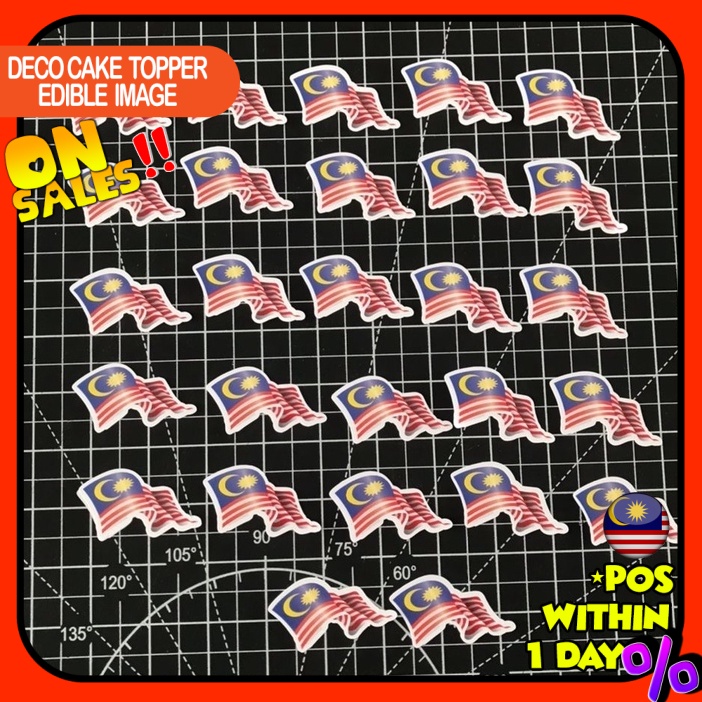READY STOCK Happy Birthday Cake Topper Merdeka Decoration Set Party ...