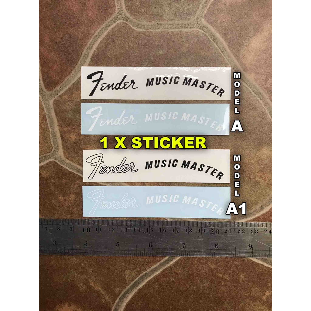 Fender Music Master Sticker Headstock Guitar Sticker Stratocaster ...