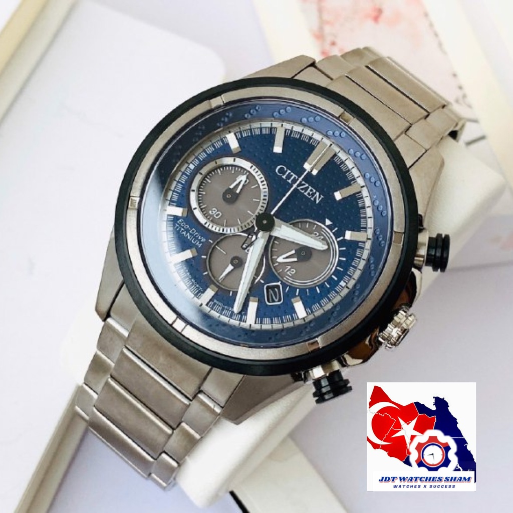 ECO-DRIVE SUPER TITANIUM CHRONOGRAPH CA4241-55L | Shopee Malaysia