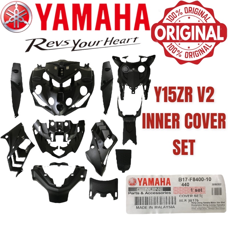 YAMAHA Y15 Y15Z Y15ZR YSUKU V2 100% ORIGINAL INNER COVER SET / COVER INNER FULL SET Y15 V2 ...
