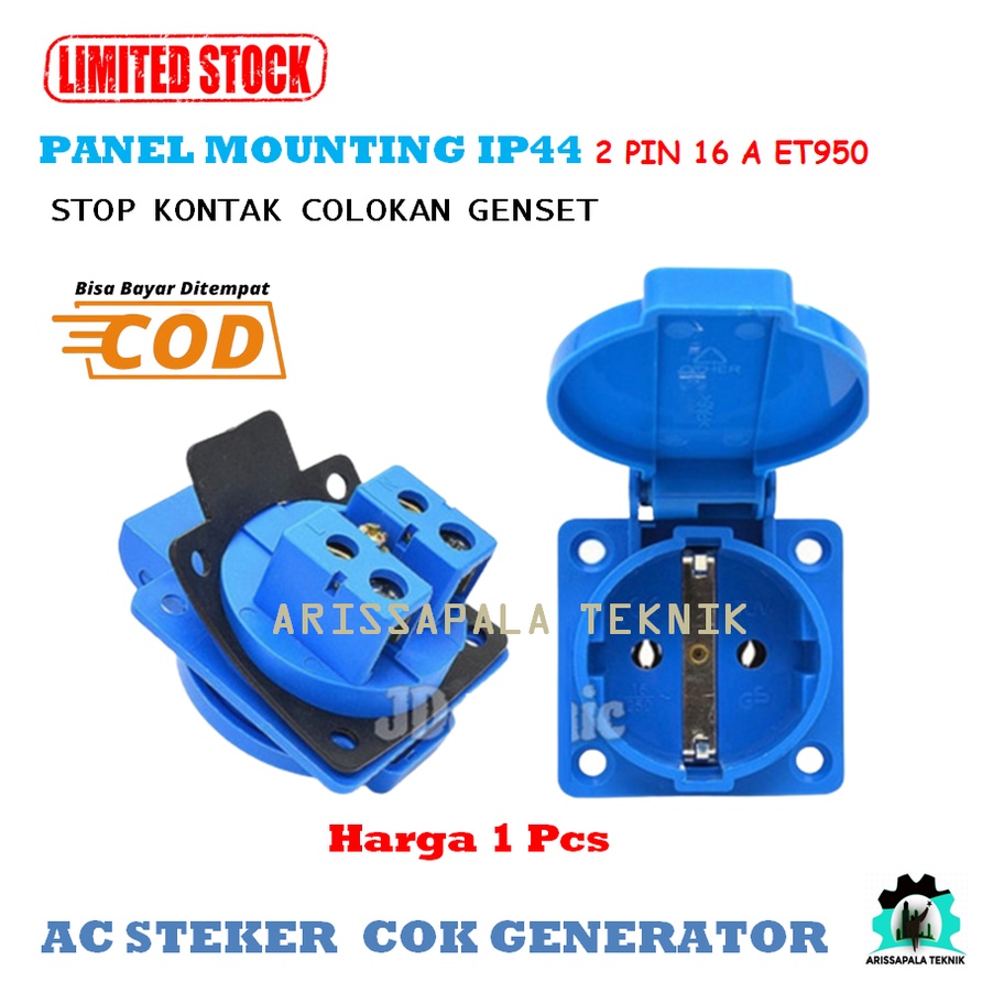 Et950 Blue Generator Socket Electric Plug Generator Plug Panel Mounting ...