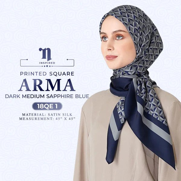 READY STOCK Naelofar Printed Square Arma Collection | Shopee Malaysia