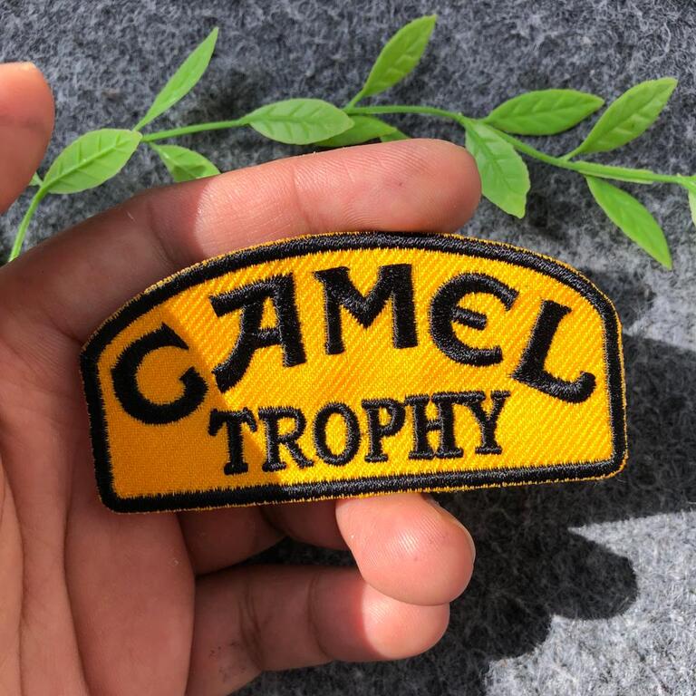 Patch Camel Trophy Yellow Black Emblem Accessories Offroad Dakar Embroidery Sewing | Shopee Malaysia