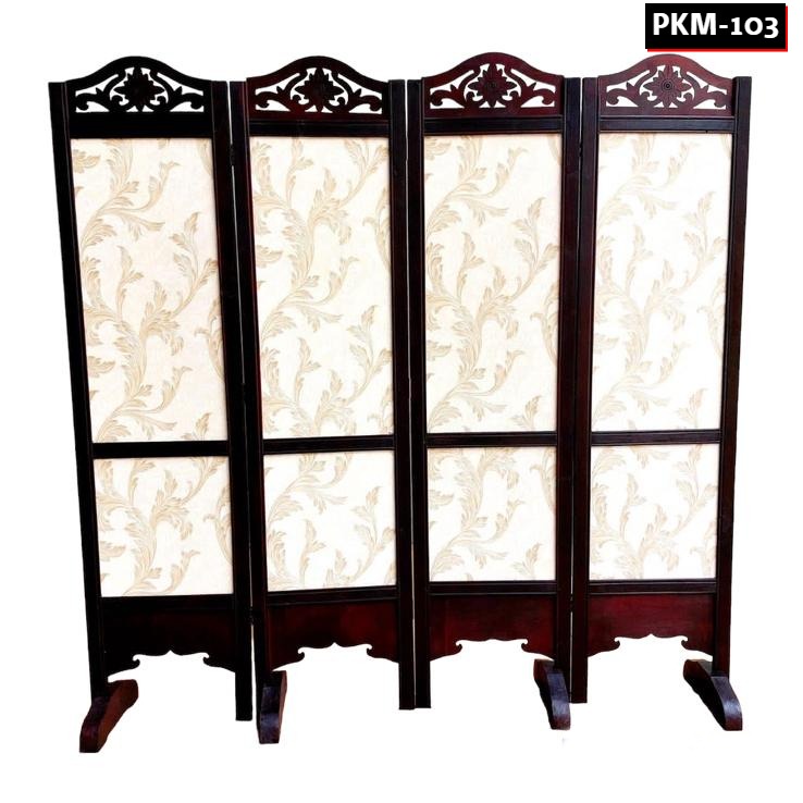 Partition handmade kayu 6*6 kaki 4 screen folding/ divider / pembahagi ...