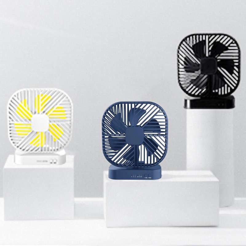 lucky* Magnetic Mini Fan USB or 4x AA Battery Powered Desk Fan with 3 ...