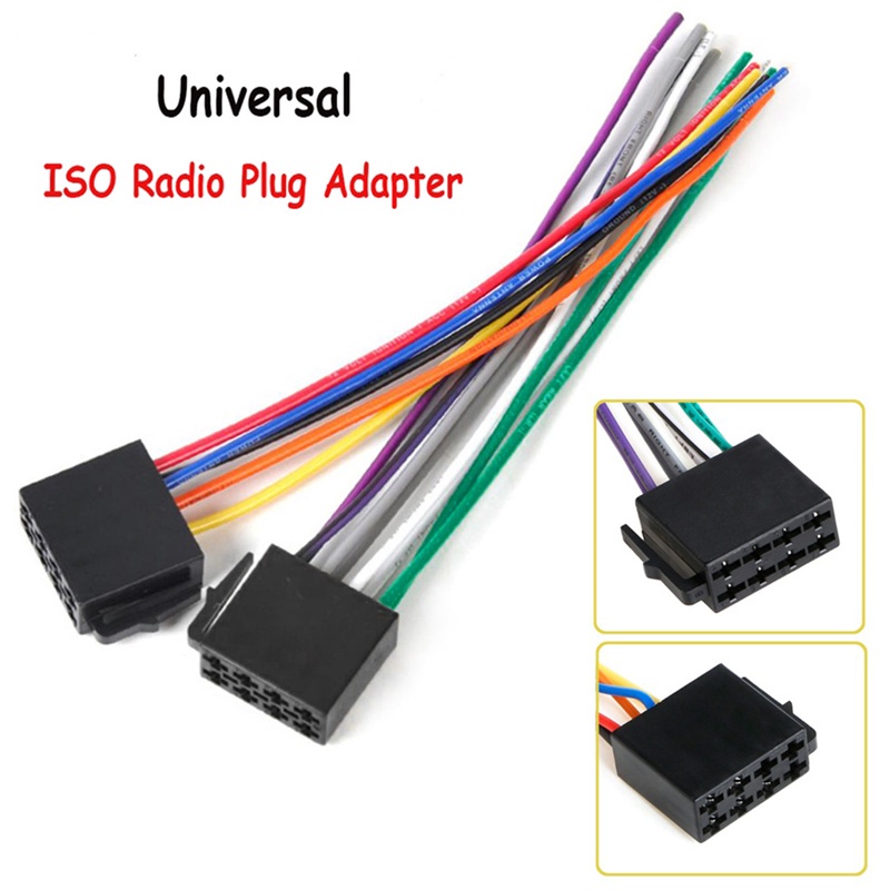 Car Radio ISO Wire Wiring Cabe Harness Adapter Connector Plug | Shopee ...