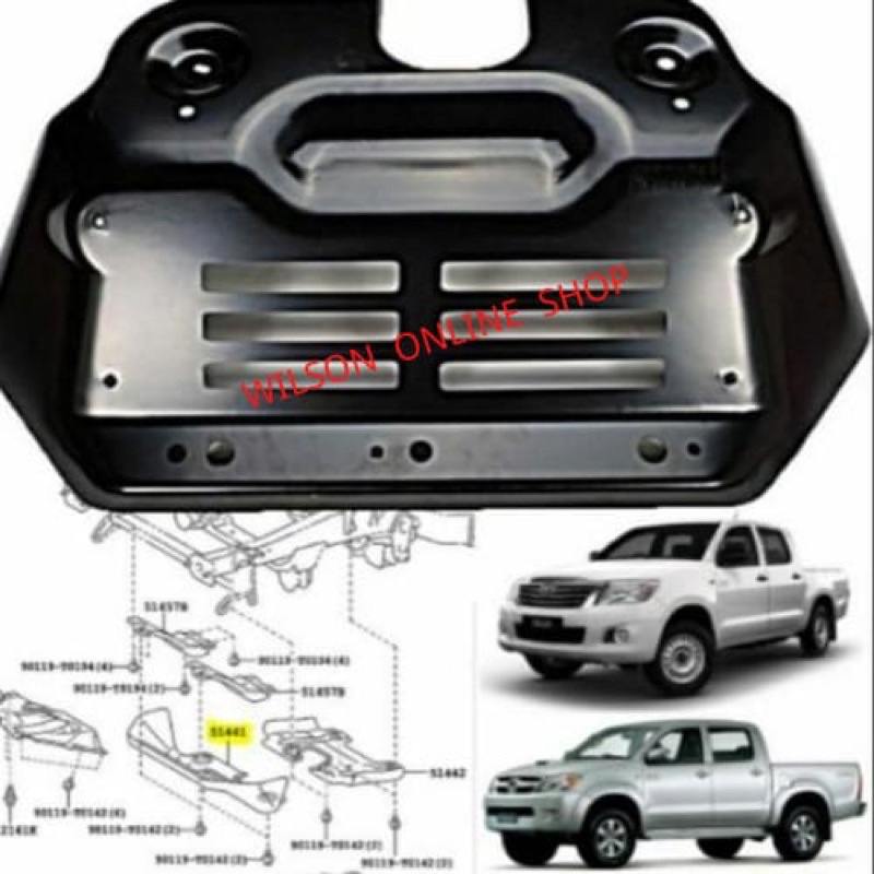 Thailand Toyota Hilux KUN25 KUN26 Engine Under Cover | Shopee Malaysia