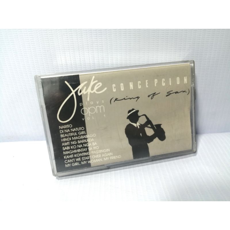 1990 Audio Cassette JAKE CONCEPCION ( King of Sax) PLAYS OPM Vol.1 ...