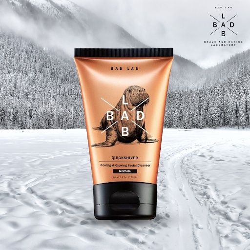 BAD LAB Quickshiver Cooling & Glowing Facial Cleanser For Men 100ml ...