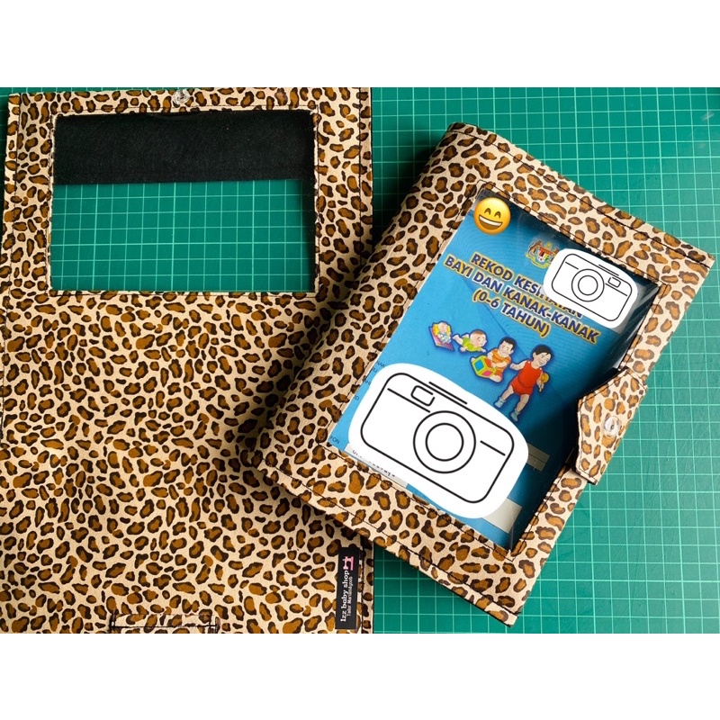 corak leopard #2🐆 cover mengandung pink/ buku klinik kesihatan ibu dan ...