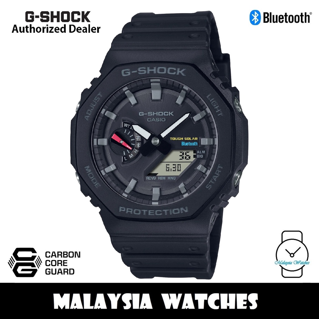 (OFFICIAL WARRANTY) Casio G-Shock GA-B2100-1A Carbon Guard Core Tough ...