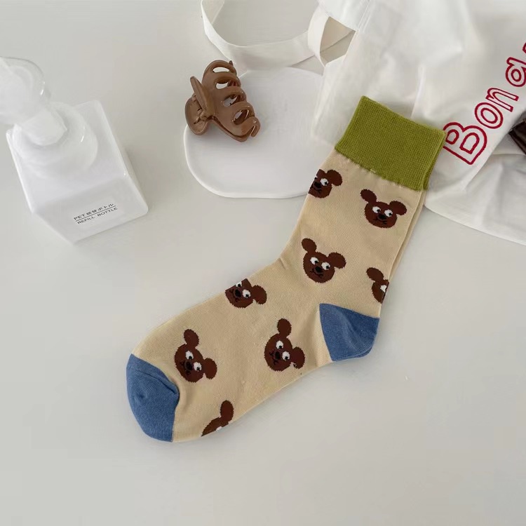 MALAYSIA READY STOCK!1 Pair Korean Women / Lady Cartoon Cute Full ...