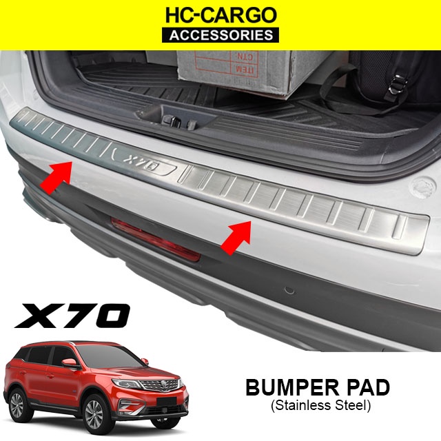 X70 Rear Stainless Steel Bumper Pad | Shopee Malaysia