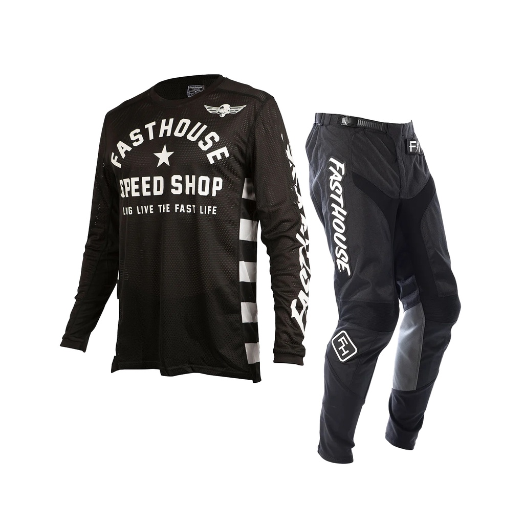 FASTHOUSE - GRINDHOUSE PANTS BLACK / A/C GRINDHOUSE ORIGINALS JERSEY ...