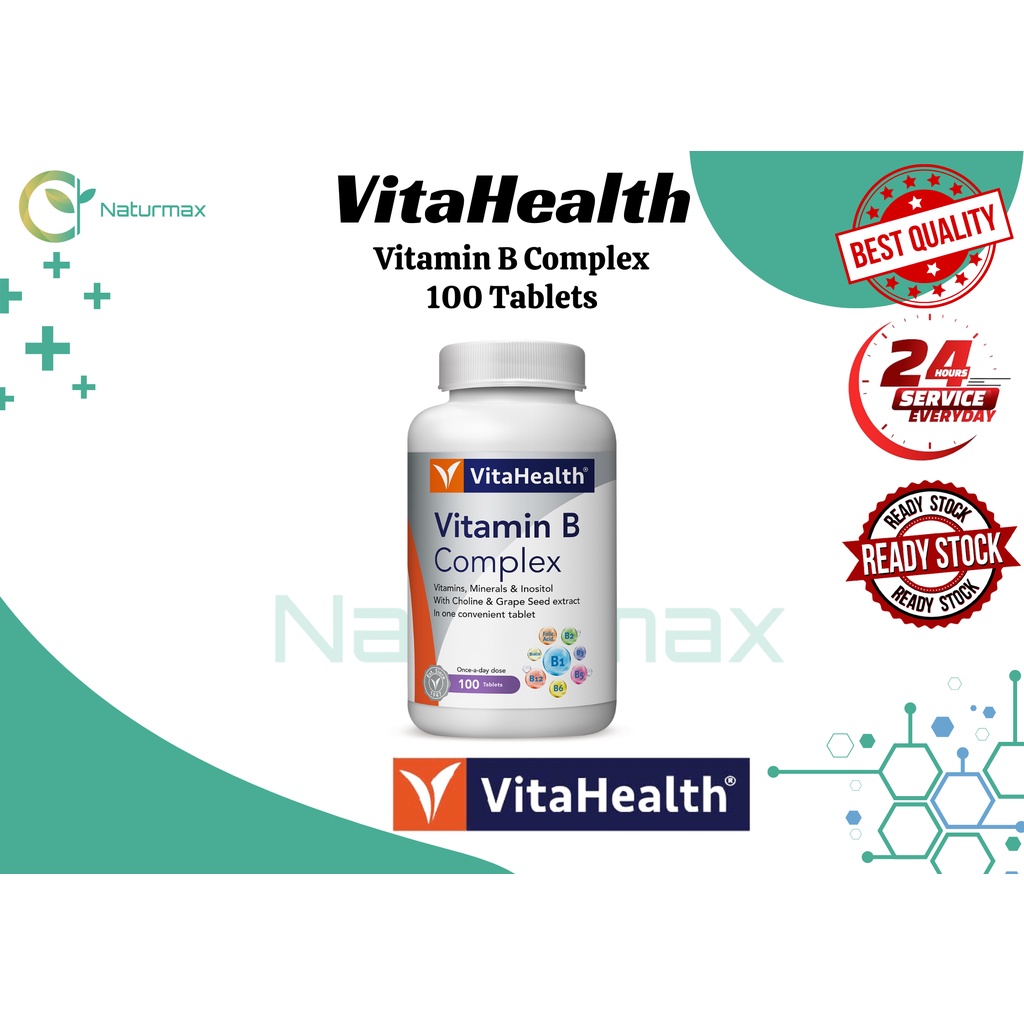 [READY STOCK] Vitahealth Vitamin B Complex (100Tabs) | Shopee Malaysia