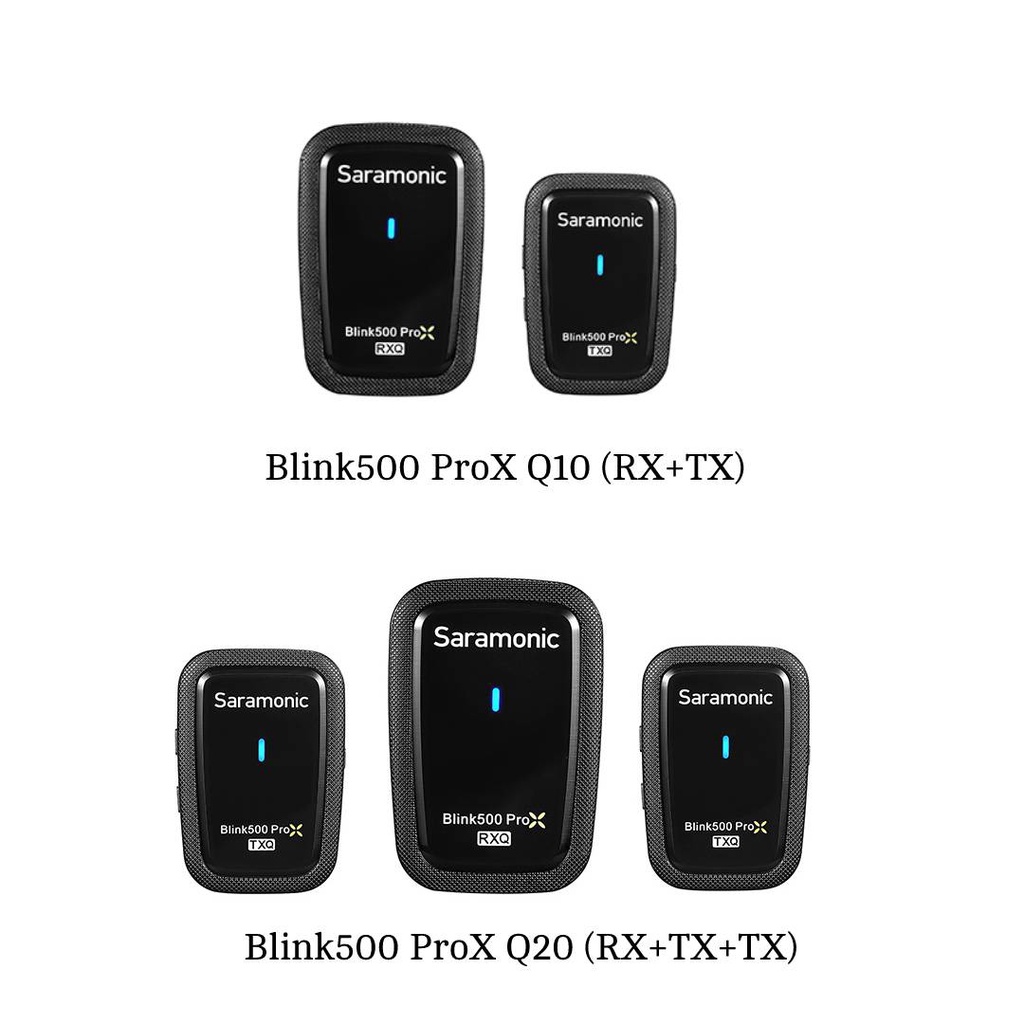 Saramonic Blink500 ProX Q10/Q20 2.4GHz Dual-Channel Wireless Microphone ...