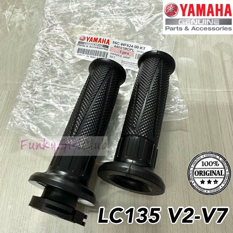 HANDLE GRIP TROTTLE TUBE 55C LC135 V2 V3 V4 V5 V6 V7 ORIGINAL YAMAHA LC135 NEW KIRI KANAN ...