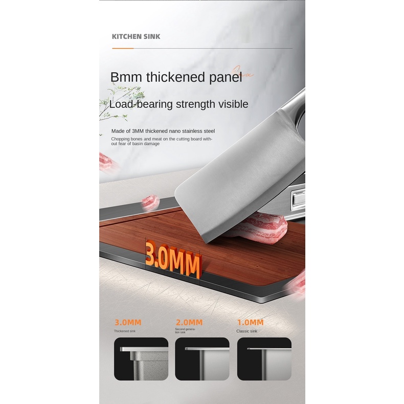 [NEW] Premium Nano Sink Package Deals 7545 Stainless Steel Sinki Dapur ...