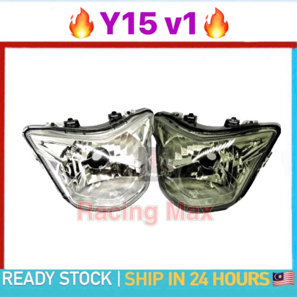 YAMAHA Y15 Y15ZR V1 YSUKU EXCITER150 HEAD LAMP STD STANDARD HEAD LIGHT LAMPU DEPAN (TINTED ...