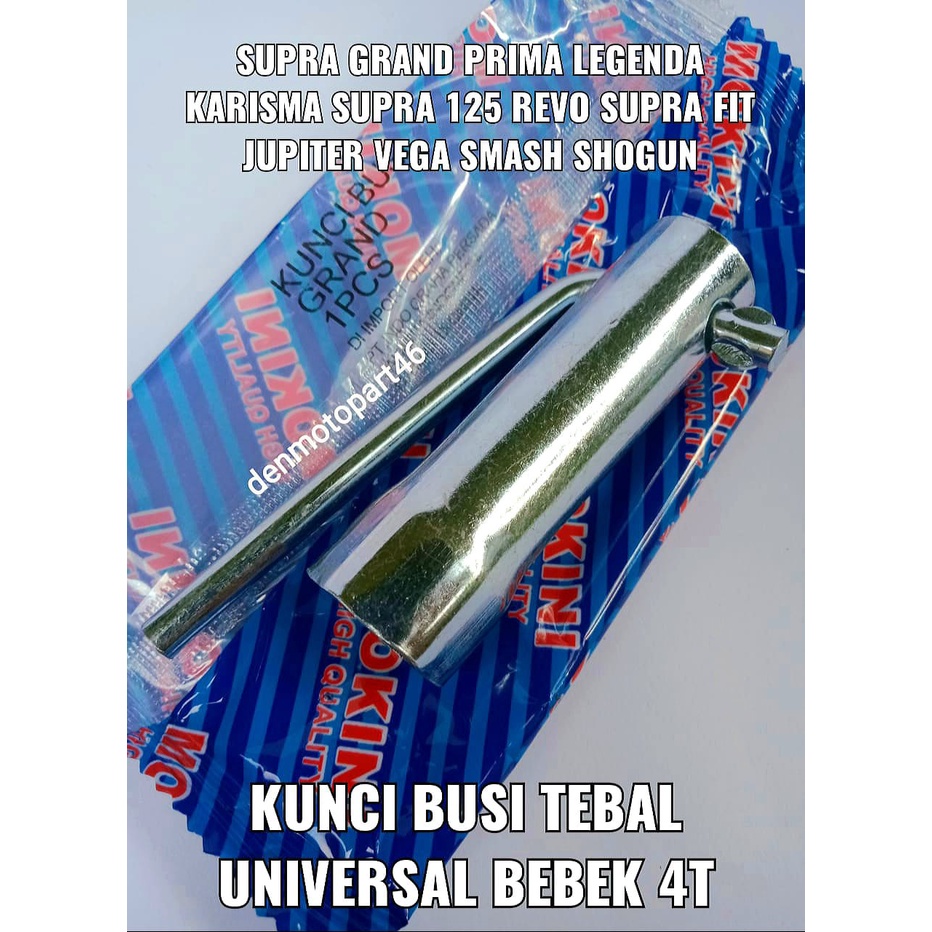 Universal THICK SPARK PLUG KEY FOR ALL HONDA GRAND 4T C7 YAMAHA SUZUKI ...
