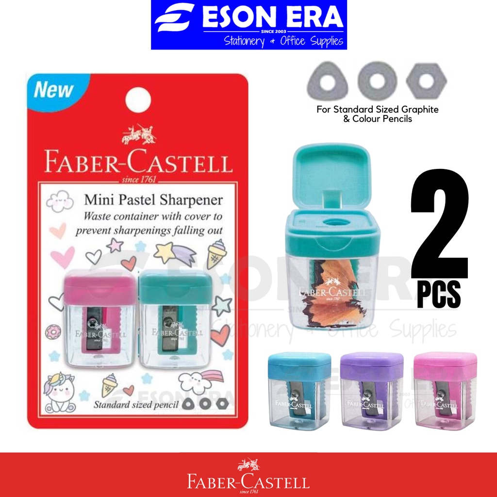 Faber-Castell Sharpener Mini Pastel Colour 584601 | Shopee Malaysia