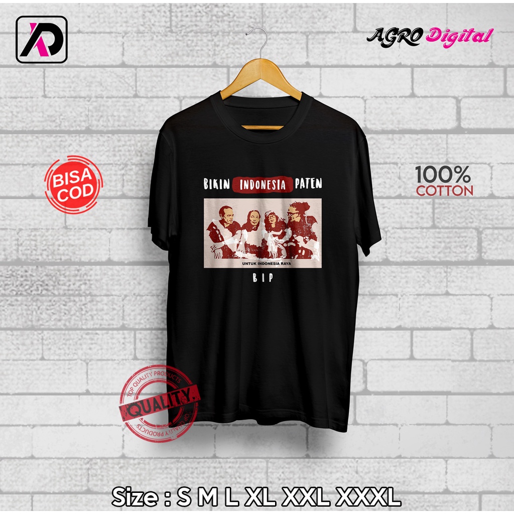 Custom BIP T-Shirts Make Indonesia Patent | Distro T-Shirts (Can Design ...