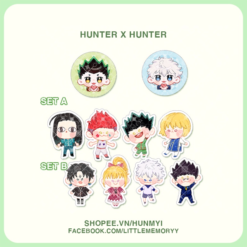 [HxH] Sticker Hunter x Hunter - artist: Hunmyi (cute Sticker) | Shopee ...
