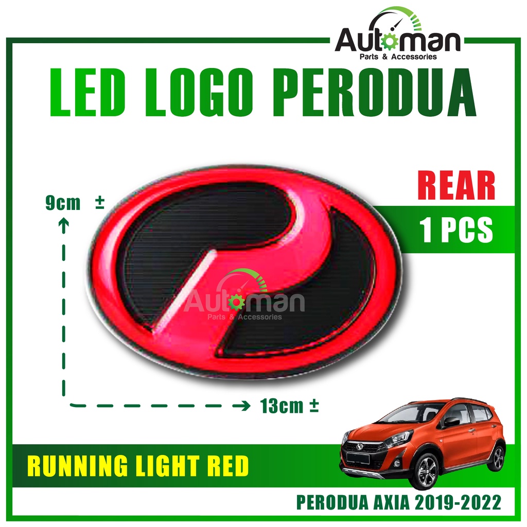 Perodua LED Rear Logo Emblem with Running LED Perodua Myvi Alza Aruz ...
