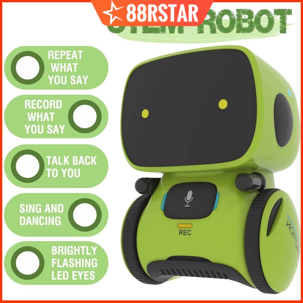 Smart Robot Toys Voice Command Versions Touch Control For kids Robot ...